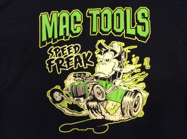 Mac Tools Speed Freak Graphic T Shirt / Black / 2XL / USED